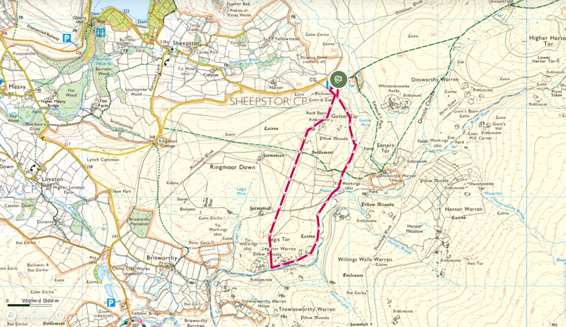 Out of the Gutter – Gutter Tor, Legis Tor and the River Plym – Moorland ...